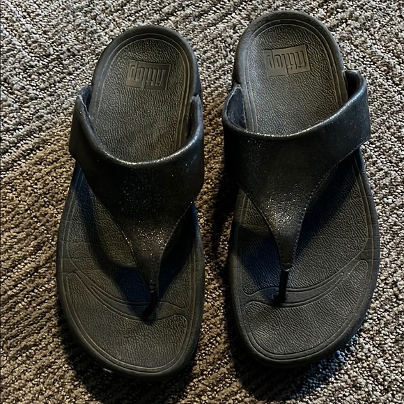 Fitflop | Shoes | Fitflop Black Sandals For Women | Poshmark